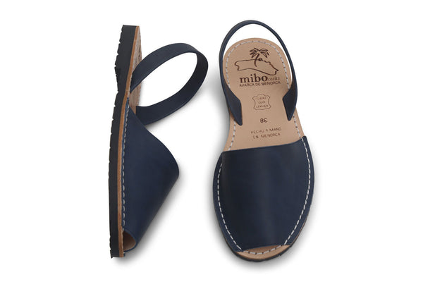 Mibo Avarcas Navy Menorcan Sandals - THE AVARCA STORE