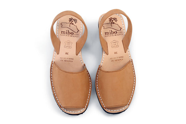 Mibo Avarcas Tan Wedges Menorcan Sandals - THE AVARCA STORE